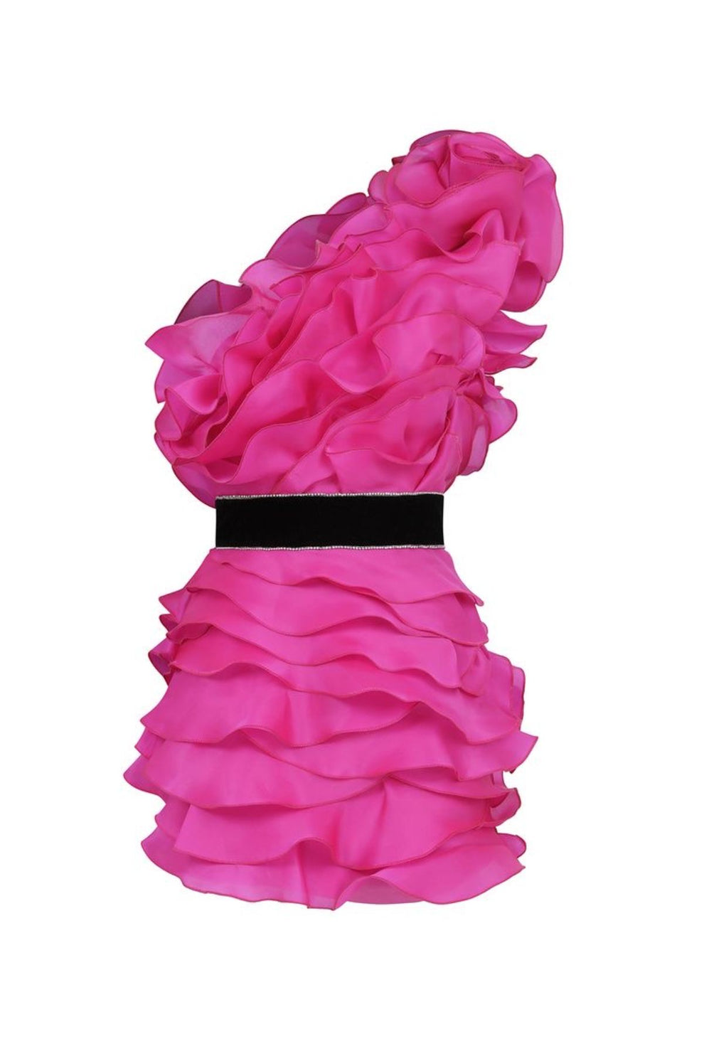 Magenta Ruffle Dress – TheFigureOut